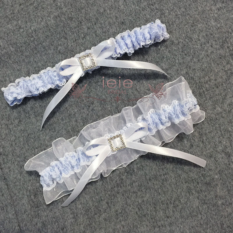 Blue Garter with Organza Ruffle GT2012 – ieie