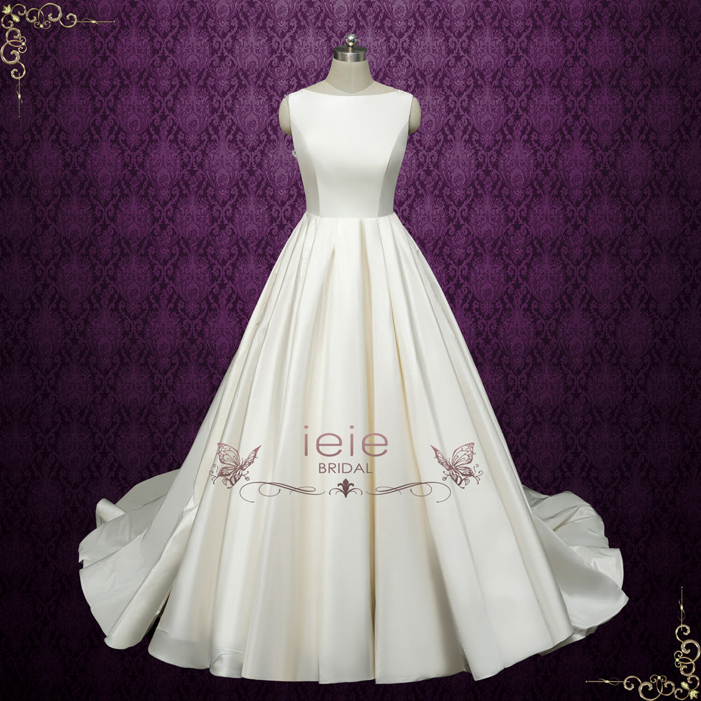 Ball Gown Wedding Dress with Lace Illusion Back | ZADIE – ieie