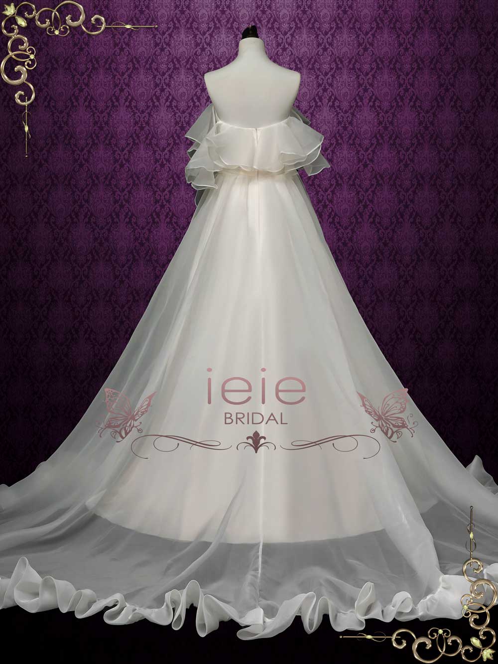 Off the Shoulder Organza Ruffles Wedding Dress VIVIENNE – ieie